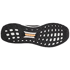 adidas Women's Ultraboost DNA Running Shoe, Black/Black/Acid Orange (Slip-on), 8.5