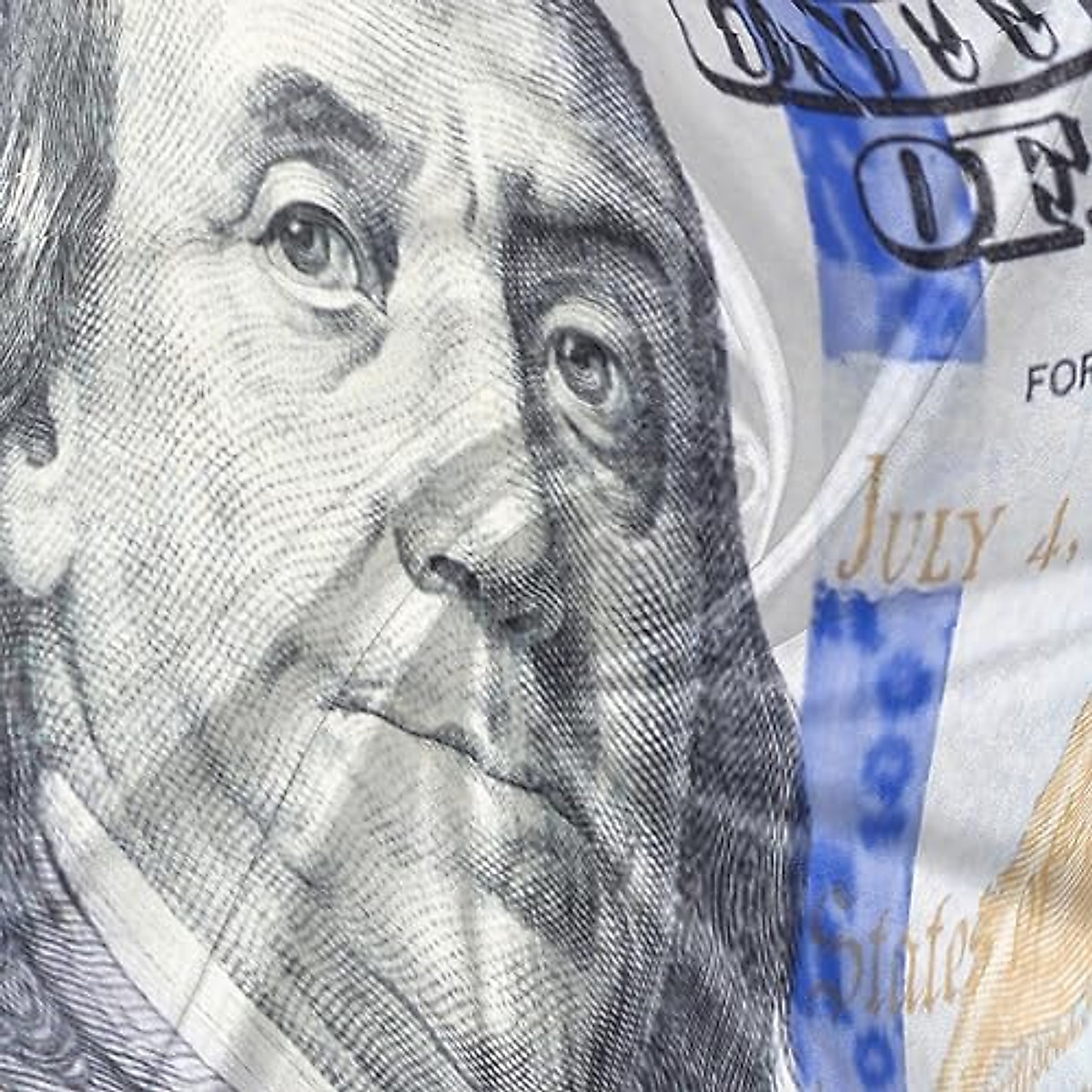 Satin Pillowcase for Hair and Skin Money 100 Dollar Bill Silk Pillowcase Soft Satin Cooling Pillow Covers No Zipper with Envelope Closure Standard Size 20 × 26inch 1 Pcs