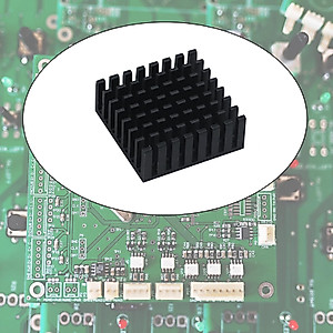 Antrader 12pcs Black Aluminum Cooler Radiator Heat Sink Heatsink 25 x 25 x 10mm