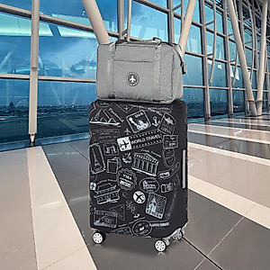 TRAVELKIN Luggage Covers For Suitcase Tsa Approved,Suitcase Cover Protector Fit 18-32 Inch Luggage