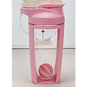 600ml BPA Free Protein Shaker Bottle (pink)