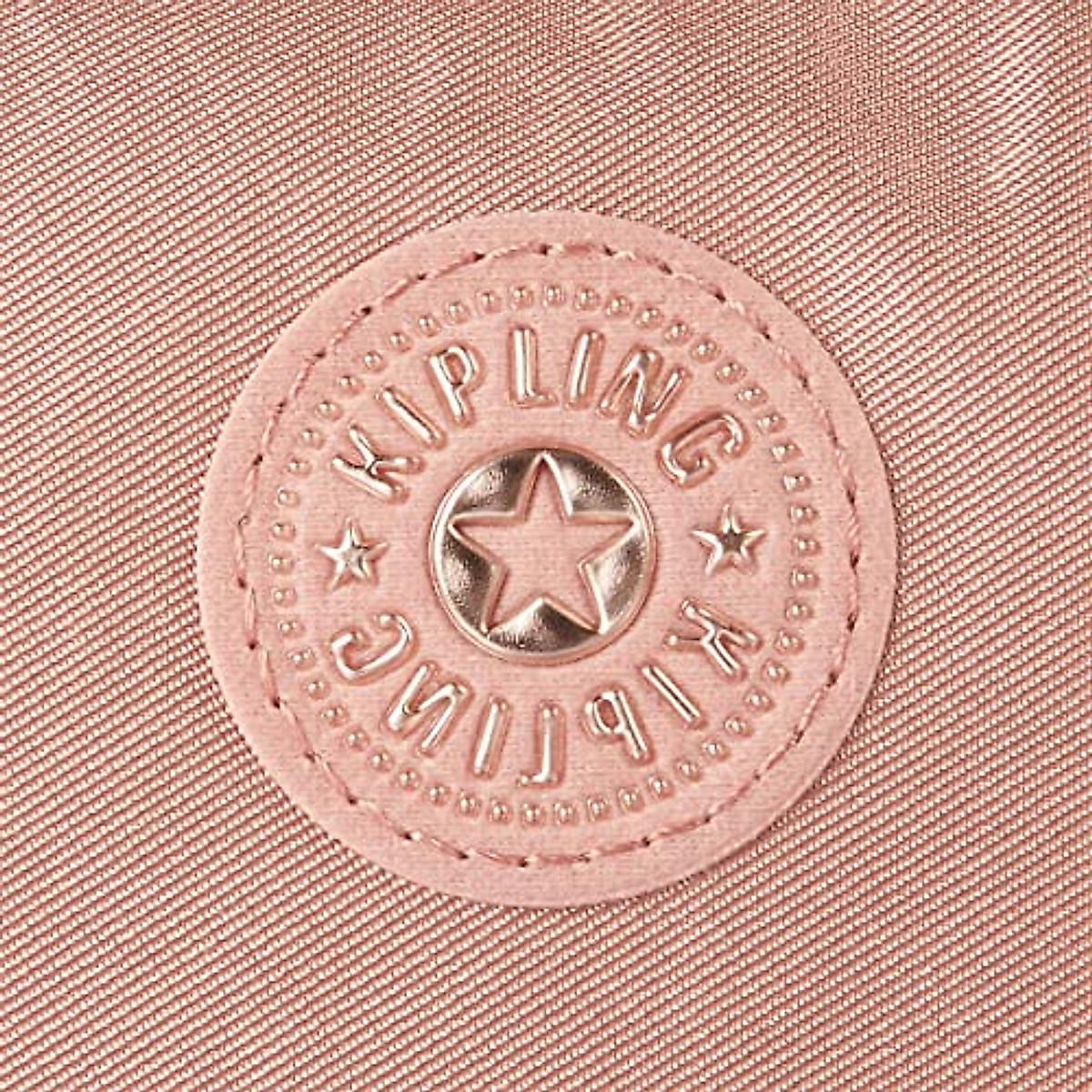 Kipling womens Womenâ€™s Creativity Pouch, Versatile Cosmetics Kit, Lightweight Nylon Travel Organizer Large Purse, Dt Warm Rose, 7.25 L x 4.25 H 1.5 D US