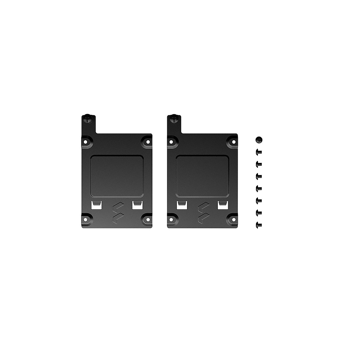 Fractal Design SSD Bracket Kit – Type B for Define 7 Series and Other Select Cases - Black (2-Pack)
