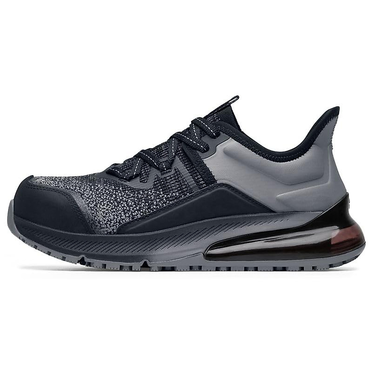 Shoes for Crews Gia, Women's Nano Composite Toe (NCT) Work Shoes, Slip Resistant, Water Resistant, Black, Size 9.5