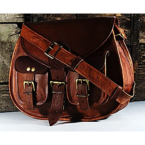 Satchel And Fable Leather Purse Cross body Shoulder Women Handbag I pad Bag