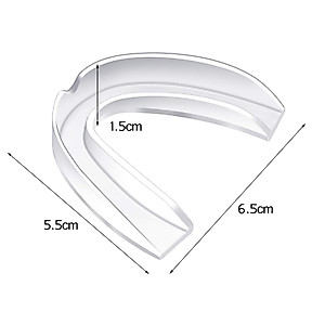 BBTO 20 Pieces Sports Mouth Guards Mouth Protection Athletic Mouth Guard or Boxing Basketball Football Hockey Karate Rugby Match(Transparent Color, Adult (11 Yrs & Above))