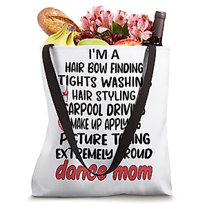 Dancing Mom Dance Mama Dance Mother Of A Dancer Tote Bag