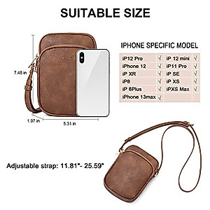 CLUCI Small Crossbody Bags for Women Designer Cell phone Vegan Leather Purse,Shoulder Handbag Wallet