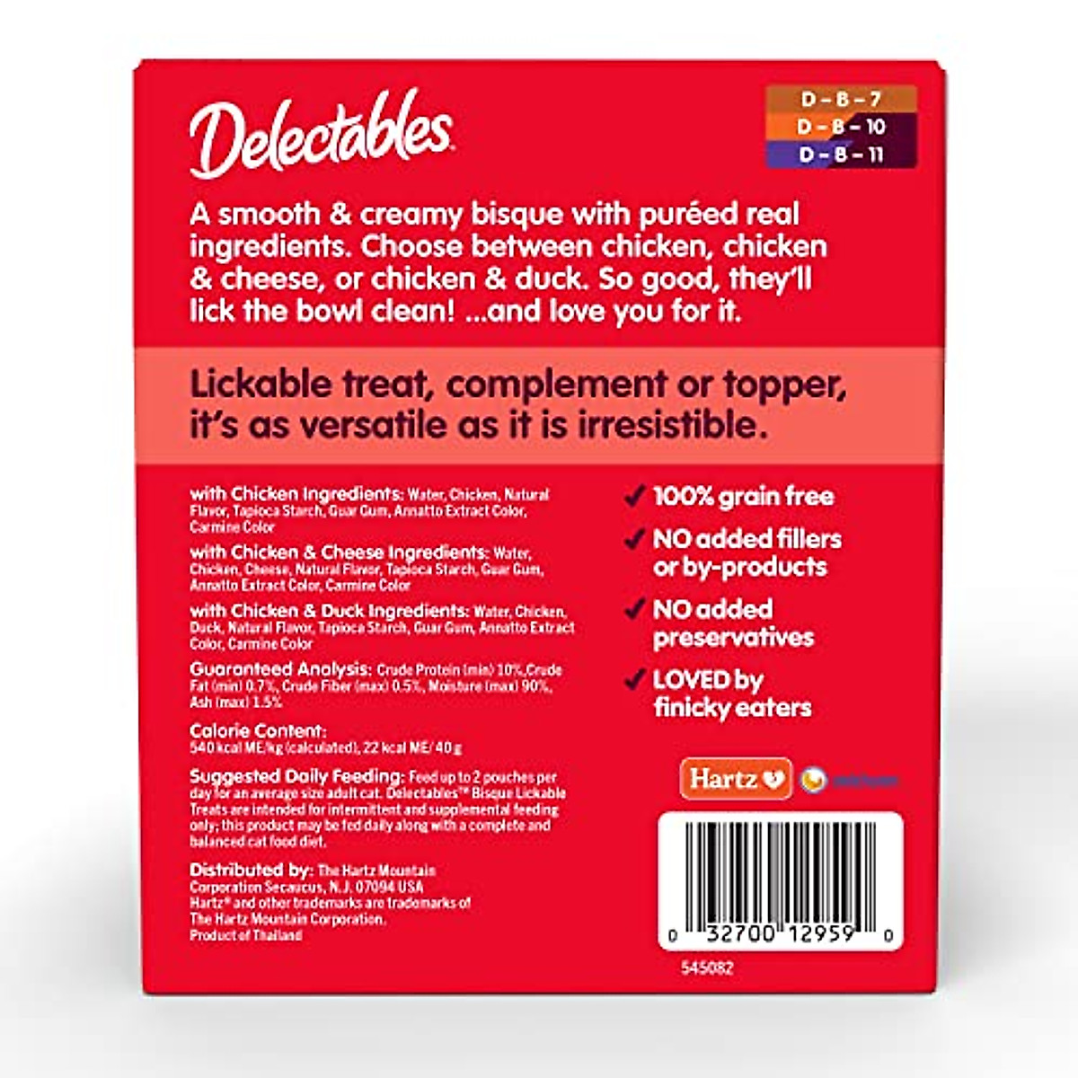 Delectables Bisque Non-Seafood Lickable Wet Cat Treats, Variety Pack, 12 Count (Pack of 1)
