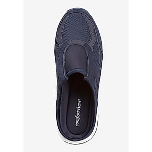 Comfortview Women's Wide Width CV Sport Claude Slip On Sneaker - 10 M, Grey