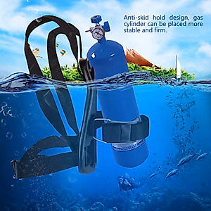 Oxygen Bottle Holder, Diving Single Oxygen Bottle Support Holder Bracket Backpack for SnorkelingDiving