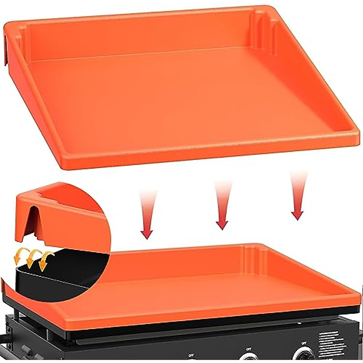 28'' Silicone Griddle Mat Cover for Blackstone Grill, Fully Wrapped Silicone Mat for Blackstone Griddle, Blackstone Griddle Protector Accessories Protect Griddle from Rodents, Dirt and Rust