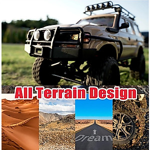 Apawband RC Rock Crawler RC Truck 4x4 WPL C54-1 RTR 1/16 Scale RC Crawler, Off Road Truck All Terrain with Upgraded Chassis and Shock, 260 Motor New Gearbox, Bumper Roof Rack Hobby Toy Adult