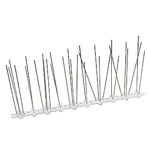 Cabilock 2. 5M Anti Pigeon Spikes Multi Purpose Fence Roof Mailbox Window Bird Pigeon Prof Spike Rodent Deterrent Spike Device for Home Garden