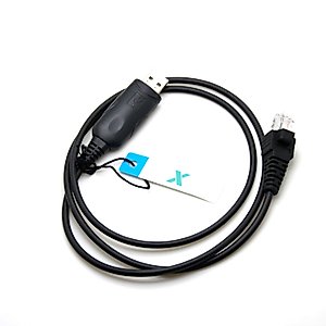 Kymate USB Programming Cable KPG-46U 8PIN for Kenwood TK-D840 TK980 TK-8360 TK-8302 TM-271A TM-281A TKR-750 TKR-850 NX-700 NX-800 TK-7360 TK-7102 TK-8102 NX-5700/5800/5900 RJ45 Mobile Radios