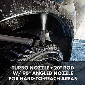 Sun Joe SPX-ACS-MAX Auto Cleaning System for Most Pressure Washers, Includes Rotating Brush, Feather Brush, Wheel Brush, Turbo Nozzle, Cloths and Universal Adapters for Most Brands up to 3500-PSI