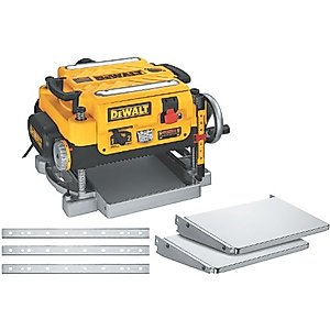 DEWALT Thickness Planer, 13-inch 3 Knife for Larger Cuts, 20,000 RPM Motor (DW735X)