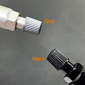 TPMS Valve Stem Covers Black Tire Valve Caps Plastic TPMS Replacement Valve Stem Caps with O-Ring Rubber Seal Universal Fit Car Truck Motorcycle, Dustproof, Airtight Seal, Light-Weight (10-Pack)