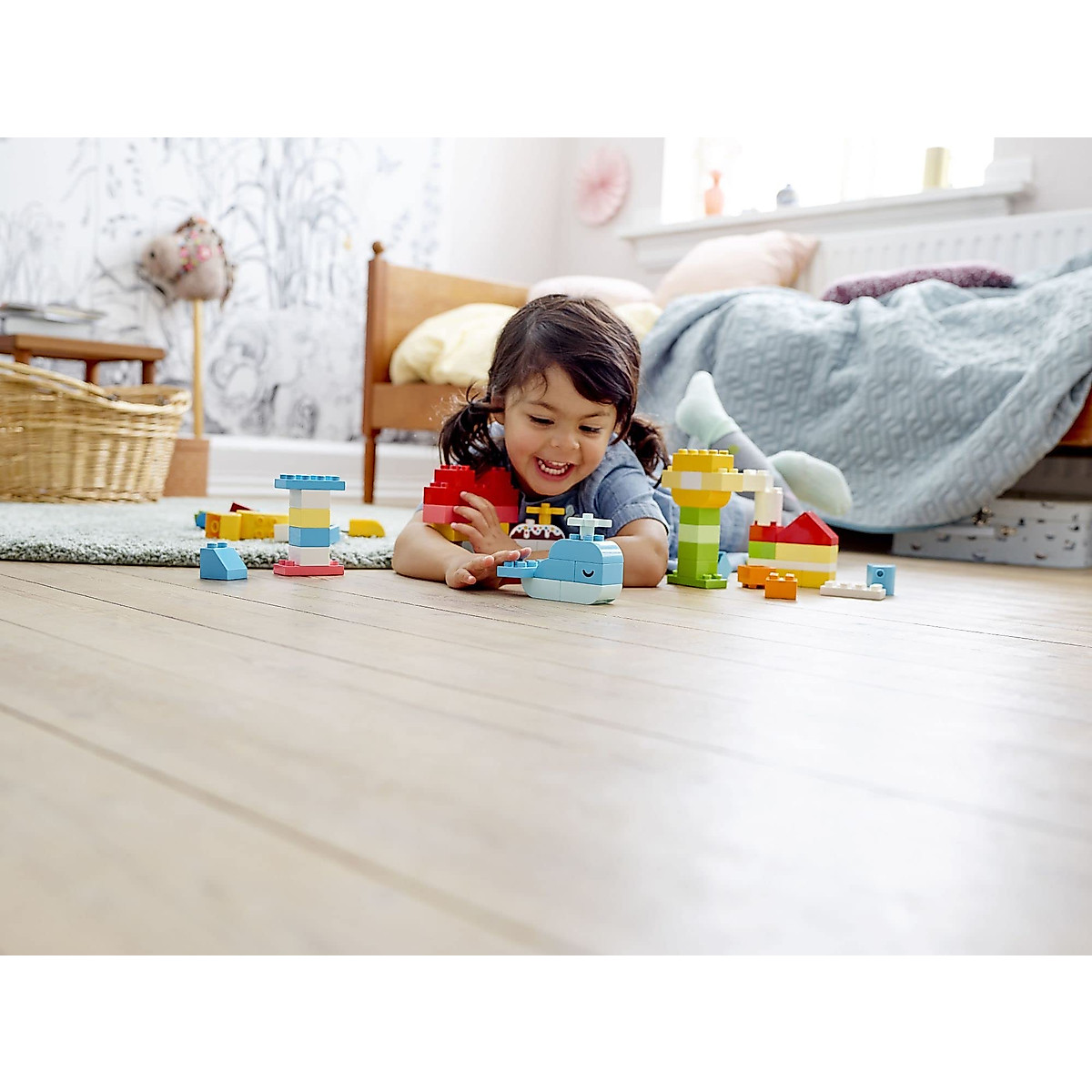 LEGO DUPLO Classic Heart Box, First Bricks Building Toy, Educational Activity and Development Set, Early Learning Toys for Toddlers 1.5-3 Years Old, 10909