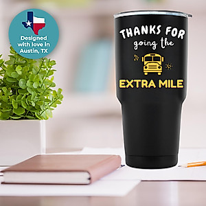 School Bus Driver Tumbler 30oz, Thoughtful and Unique Appreciation Gifts for Men, Bus Monitor Coffee Cup Thank You Presents for Him, Ideal Present Picks for Birthday, Retirement, Christmas, Gift Ready