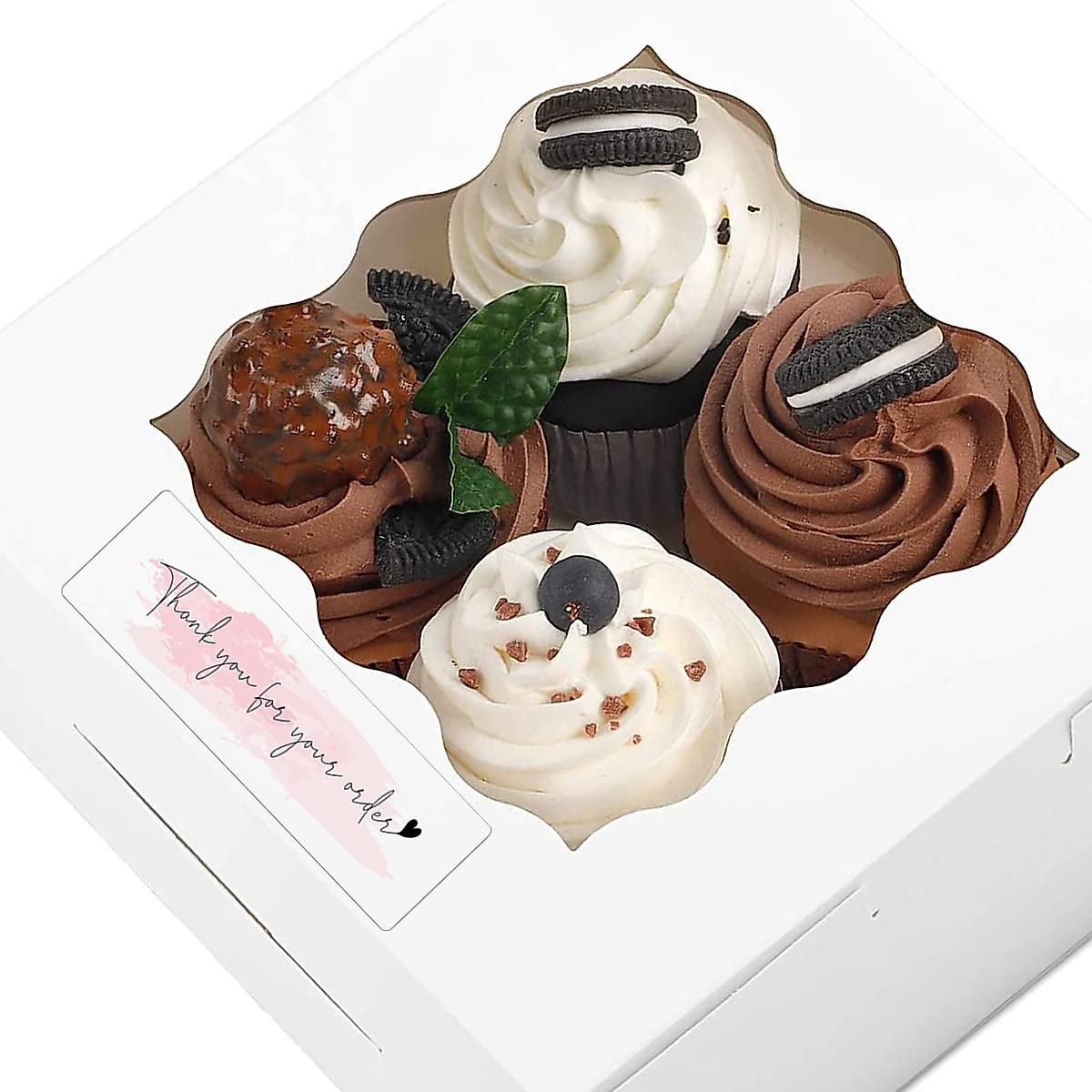 3"x 1" Thank You for Your Order Stickers, Pink Thank You Stickers for Small Business Packaging, Envelopes, Bubble Mailers and Gift Bags Packaging (4 Roll, Thank You for Your Order)