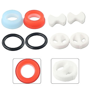 8 Pcs Pleochroic Faucet Washers Ceramic Disc Cartridges Silicon Washer Insert Turn Washers Replacement for Valve Tap, Faucet Parts