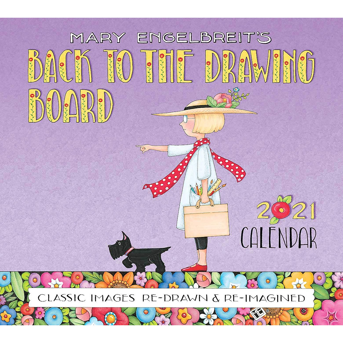 Mary Engelbreit 2021 Deluxe Wall Calendar: Back to the Drawing Board