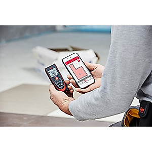 Leica DISTO D2 New 100m/330ft Metric Imperial Laser Distance Measure with Bluetooth 4.0 - Black/Red