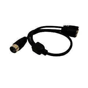 SinLoon DIN 5-Pin Splitter Y Adapter MIDI Cable, MIDI 5 Pin Male to Dual 2 x DIN-5 Female Extension Audio Cable (D5P M-2F,0.5meter)