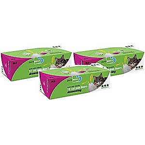 (3 Pack) Cat Pan Liners (Small Size - 10 Ct. Per Pack - 30 Total Liners)