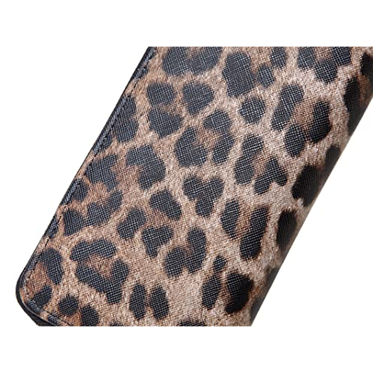 Foyinbet Leopard Print Wallets for Women Cheetah Animal Print Wallet and Purse Leather Zipper Closure Card Slots Brown