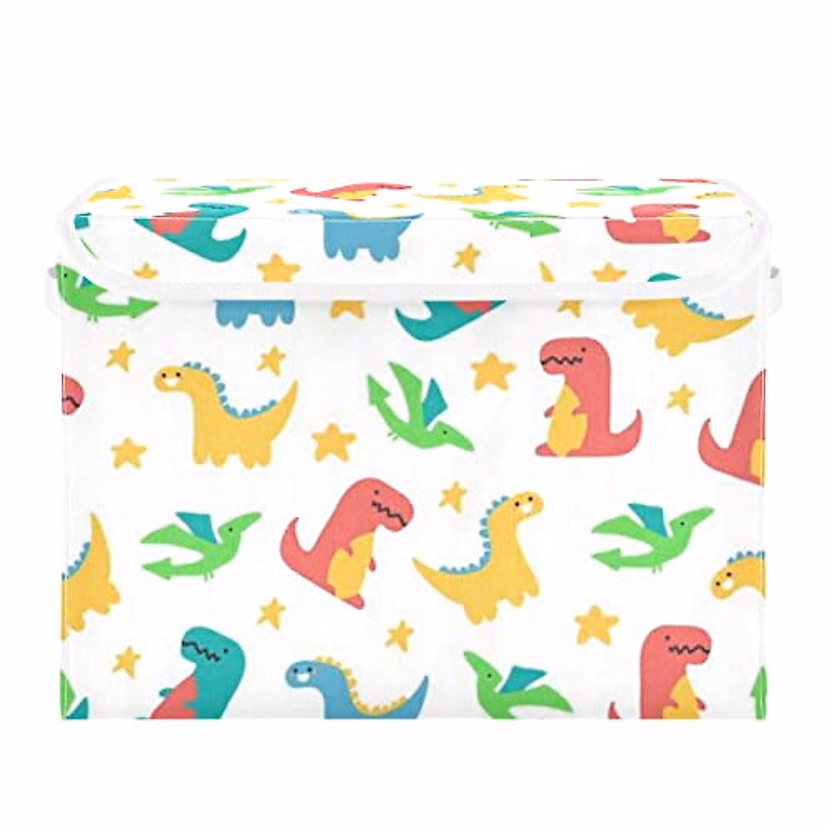 Dinosaurs Storage Bins with Lids for Organizing Lidded Home Storage Bins with Handles Oxford Cloth Storage Cube Box for Room