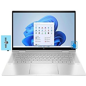 HP Newest ENVY x360-15.6" FHD IPS Touchscreen Laptop 11th Gen (Intel i7-1165G7 4-Core, 64GB RAM, 512GB PCIe SSD, Intel Iris Xe (1920x1080), Active Pen, Fingerprint, Wifi 6, BT 5.2, Win11H) with Hub