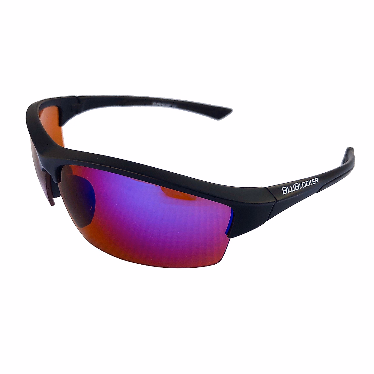 BluBlocker Black Stinger Polarized with Blue Mirror Lens - 4214K