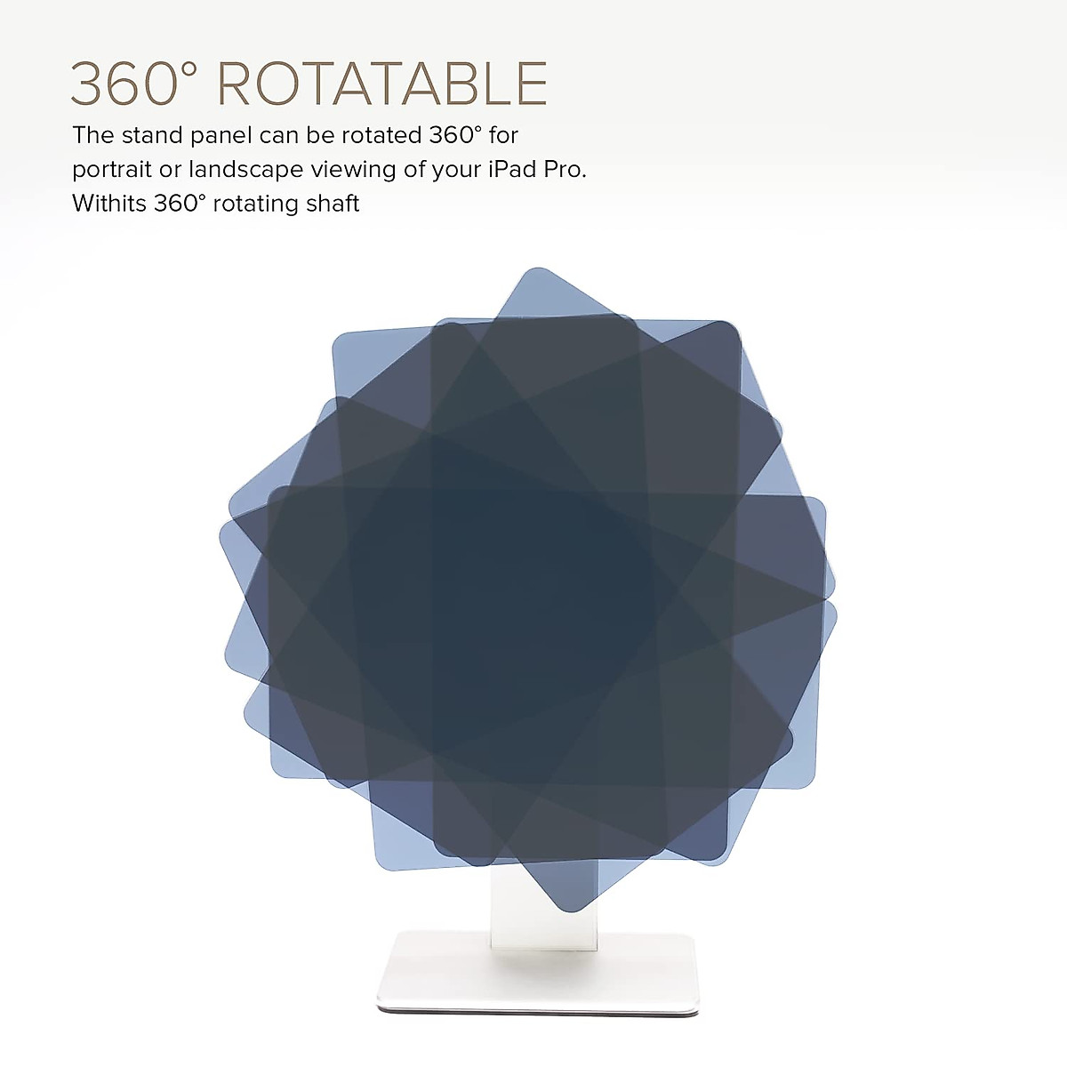 POUT E11 MAX iPad Pro Stand - Adjustable Tablet Holder Magnetic Cradle Mount Dock for Apple iPad Pro (MAX 12.9" iPad)