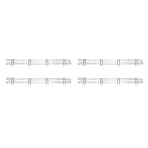 Quantum Storage Systems BL36-4 Back Ledge for 36" Wide Wire Shelving Units, Chrome Finish, 4" Height x 36" Width x 1" Depth (Pack of 4)