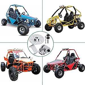 Go Kart Brake Kit Mechanical Disc Bracket Caliper for Mancoo 9598 9597 Yerf-Dogg ASWW Predator 196cc 212cc 6.5hp GX160 Mechanical Brake Kit