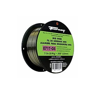 Forney 42300 Flux Core Mig Wire, Mild Steel E71TGS.030-Diameter, 2-Pound Spool, Silver, Pack of 1