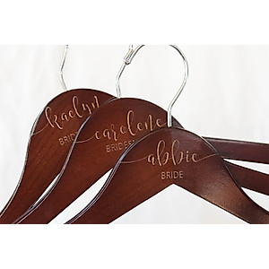 Personalized Bridesmaid Hangers - Wedding Hanger - Bridal Dress Hanger HG100