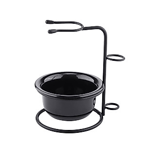 CCbeauty Mens Shaving Brush and Bowl Kit, 4-IN-1 Shave Brushes Set with Soap Cup, Badger Hair Shaving Brushes&Stand Holder, Safety Razor, Dad Husband Boyfriend Birthday Valentines Day Gifts for Him