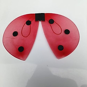 Danballto Ladybug Costume for Toddler Girls Tutu Wings Kids Halloween Costume for Girls Party Favo Dress Up r (red Black)