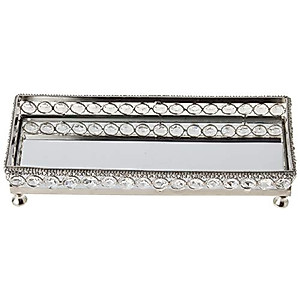 Heim Concept Tray with beaded crystals, 10.9 x 4.2 x 3 inches