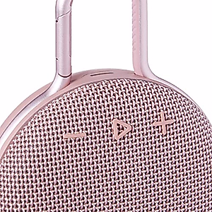 JBL Clip 3, Dusty Pink - Waterproof, Durable & Portable Bluetooth Speaker - Up to 10 Hours of Play - Includes Noise-Cancelling Speakerphone & Wireless Streaming