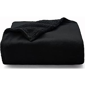 CozyLux Fleece Blanket King Ash Black 108" x 90", Super Soft Lightweight Microfiber Flannel Blankets for Travel Camping Chair and Sofa, Cozy Luxury Plush Fuzzy Bed Blankets