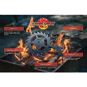 LavaLock® Ratchet & Paw Gear for Santa Maria Grill