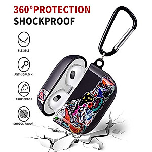 Case for AirPod 3, Sports Shoes Design TPU Protective Accessories Skin with Keychain Compatible with Apple AirPods 3rd Generation for Cool Men Boys Teen Girls
