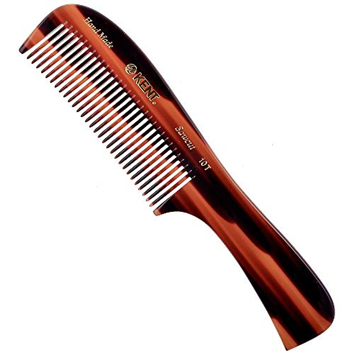 Kent 10T Large Wide Tooth Comb - Rake Comb Hair Detangler / Wide Tooth Comb for Curly Hair - Beard Combs/Hair Comb Hair Care Detangling Comb - Hair Comb for Men Hair Supplies - Natural Hair Comb Set