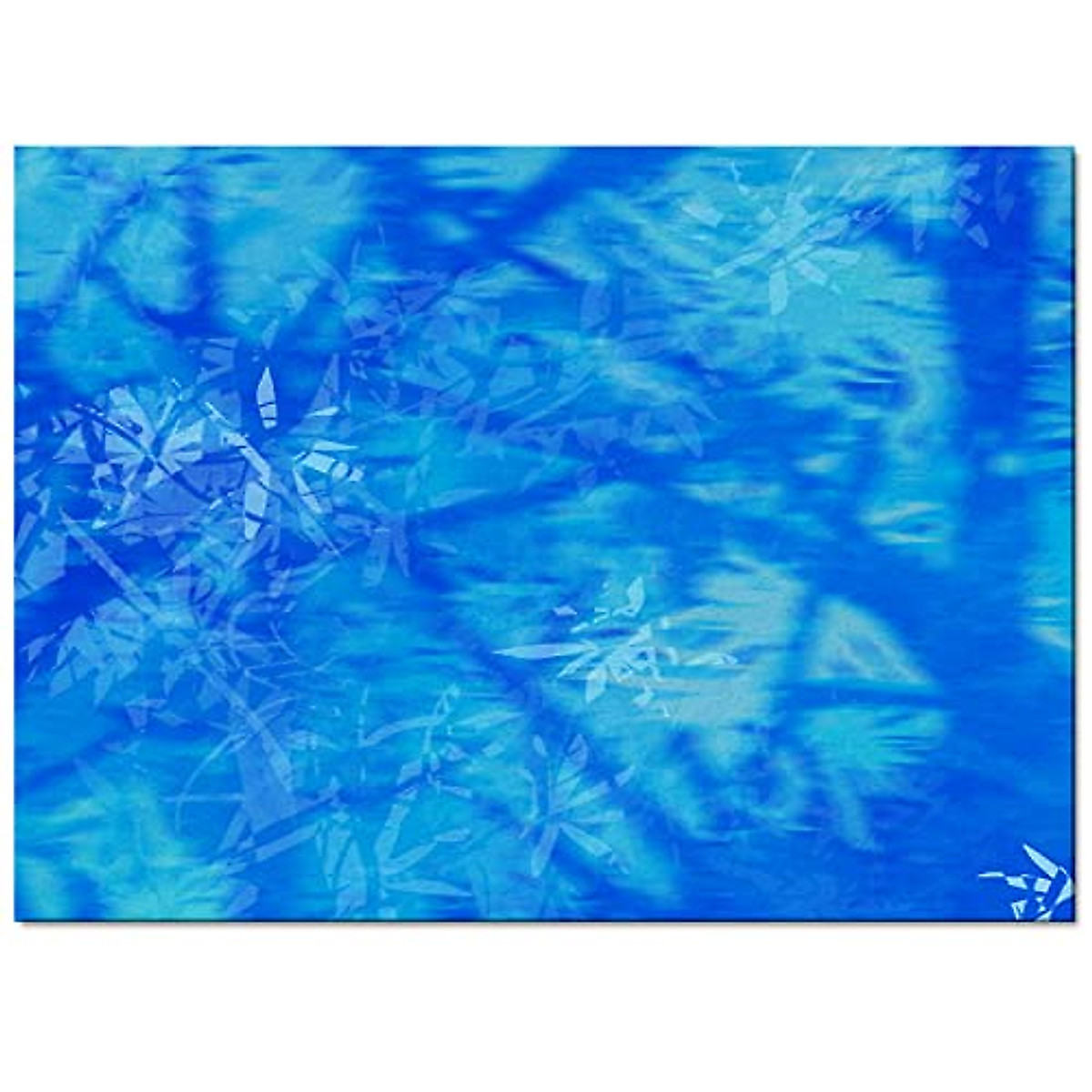 Area Rugs for Living Room, 4' x 6' Blue Tree Shadow Plush Microfiber Throw Carpet, Mottled Modern Abstract Art Aesthetics Bedroom Floor Mat Kitchen Runner Non Slip Bathroom Rug