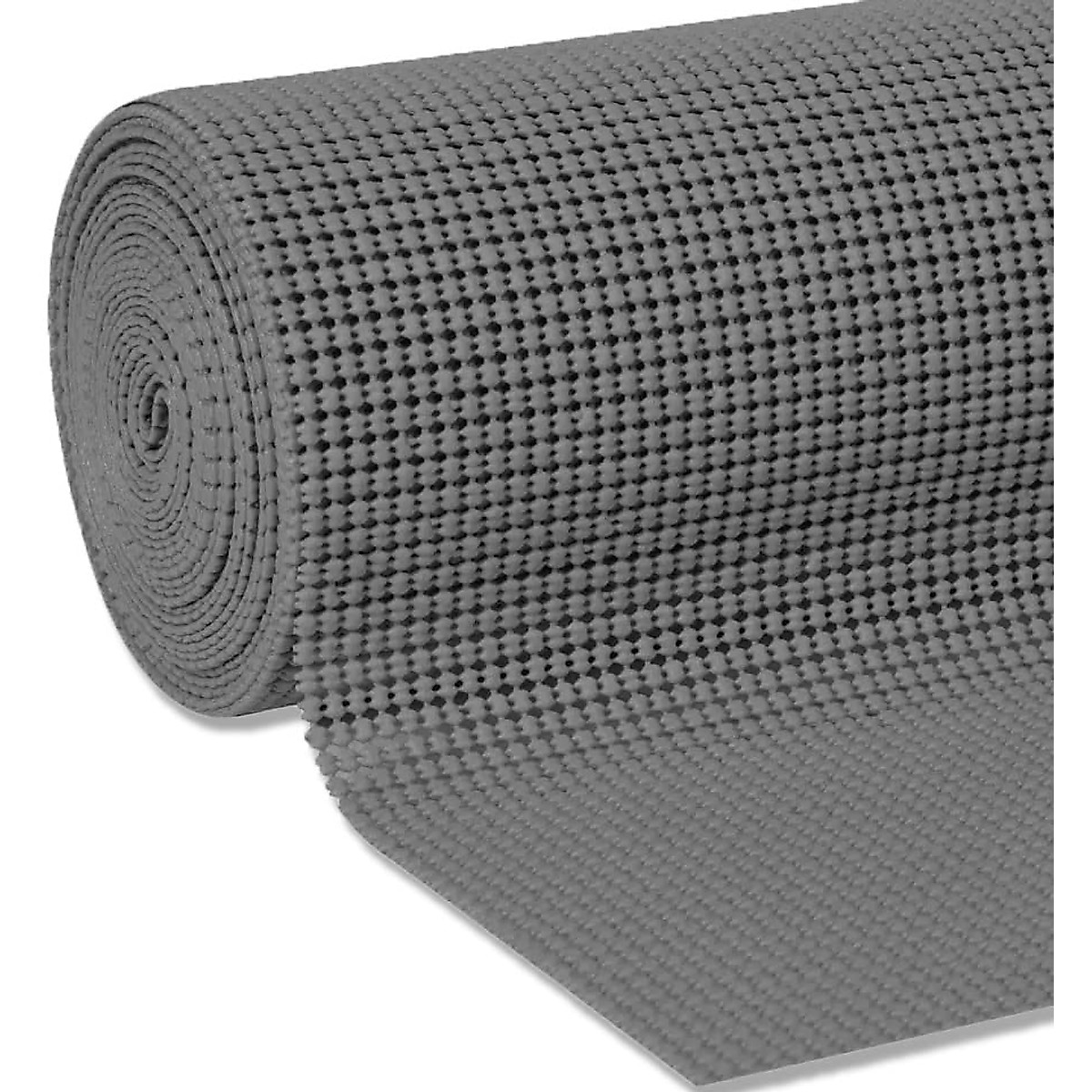 Sackrider Sales Drawer and Shelf Liner, Non Adhesive Easy Install Mat 17.5in x 20 FT., Durable and Strong Drawer and Cabinet Liners, Easy Install (Grey, 17.5IN X 20FT)