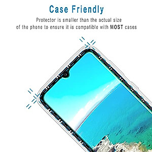 HPTech [2-Pack] Screen Protector Designed for Samsung Galaxy A03s / Galaxy A03 Tempered Glass, Anti Scratch, Bubble Free, Case Friendly